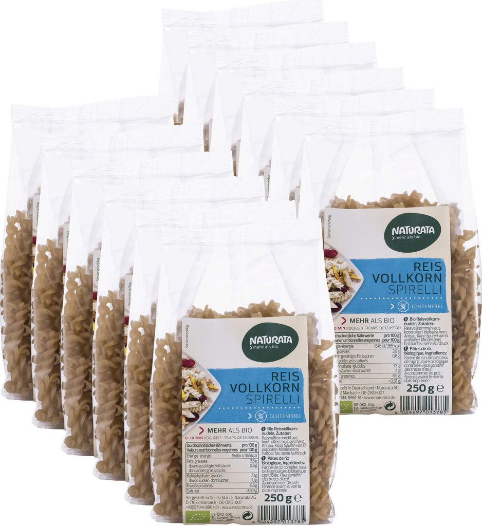 Spirelli, Reis Vollkorn, 12 x 250 g Nudeln | Kaufland.de