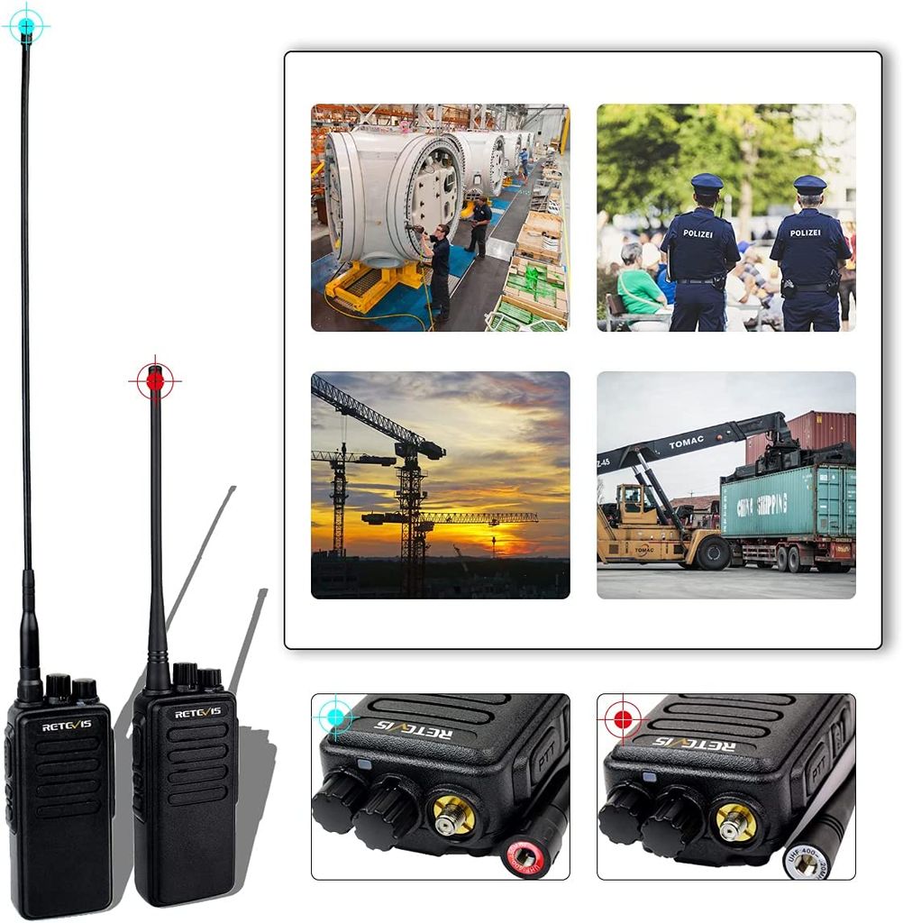 Retevis RT1set vysílačky10 km, 3000 mAh ruční | Kaufland.cz