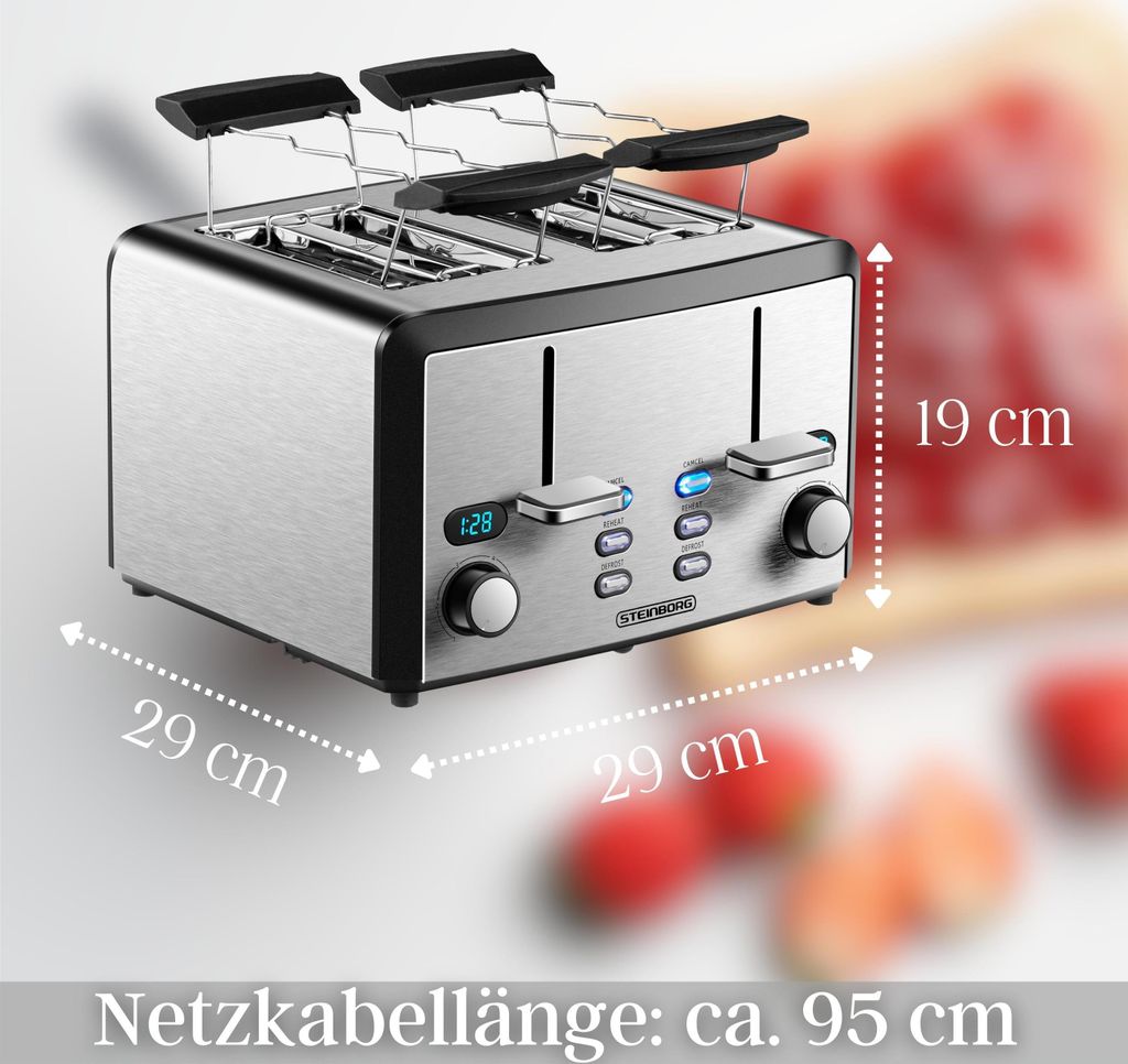 Steinborg XXL Toaster 4 Toastschlitze | | Kaufland.de