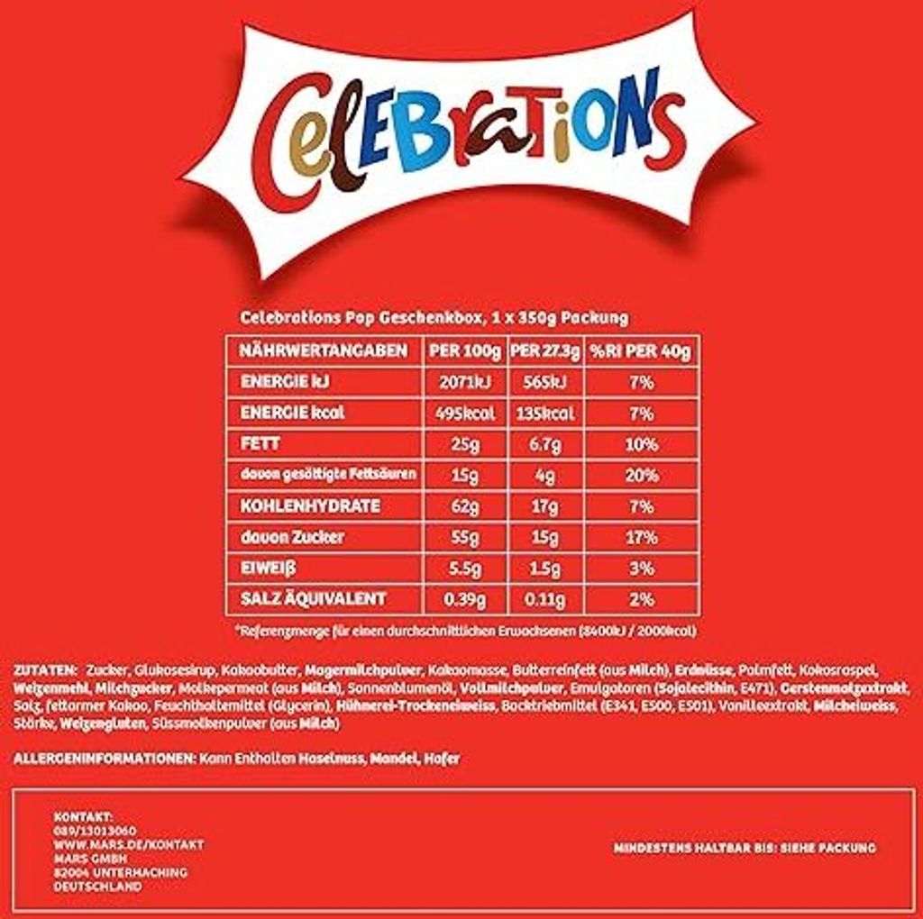 Celebrations Pop Box einzeln verpackte | Kaufland.de