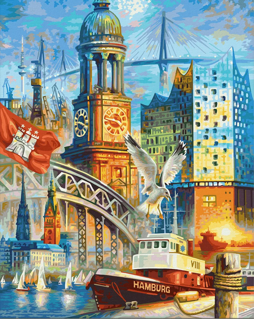 Schipper 609130891 Malen nach Zahlen Hamburg, | Kaufland.de