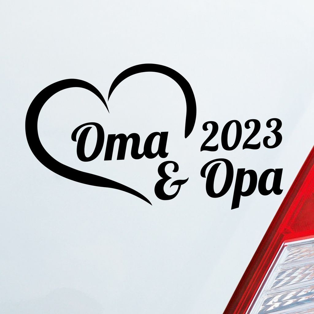 Auto Aufkleber Oma & Opa 2023 Herz Sticker | Kaufland.de