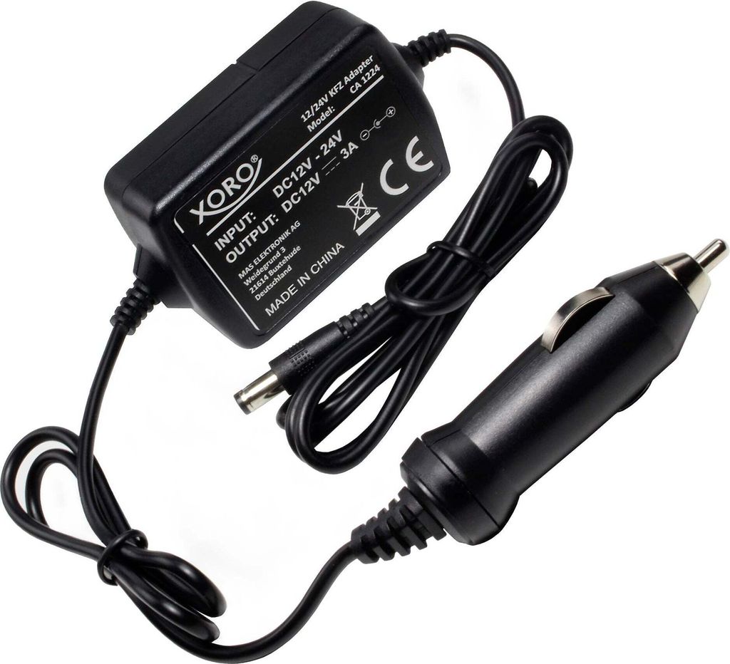 Xoro CA1224, Stabilisierter 12V/24V KFZ Adapter Ładowarki