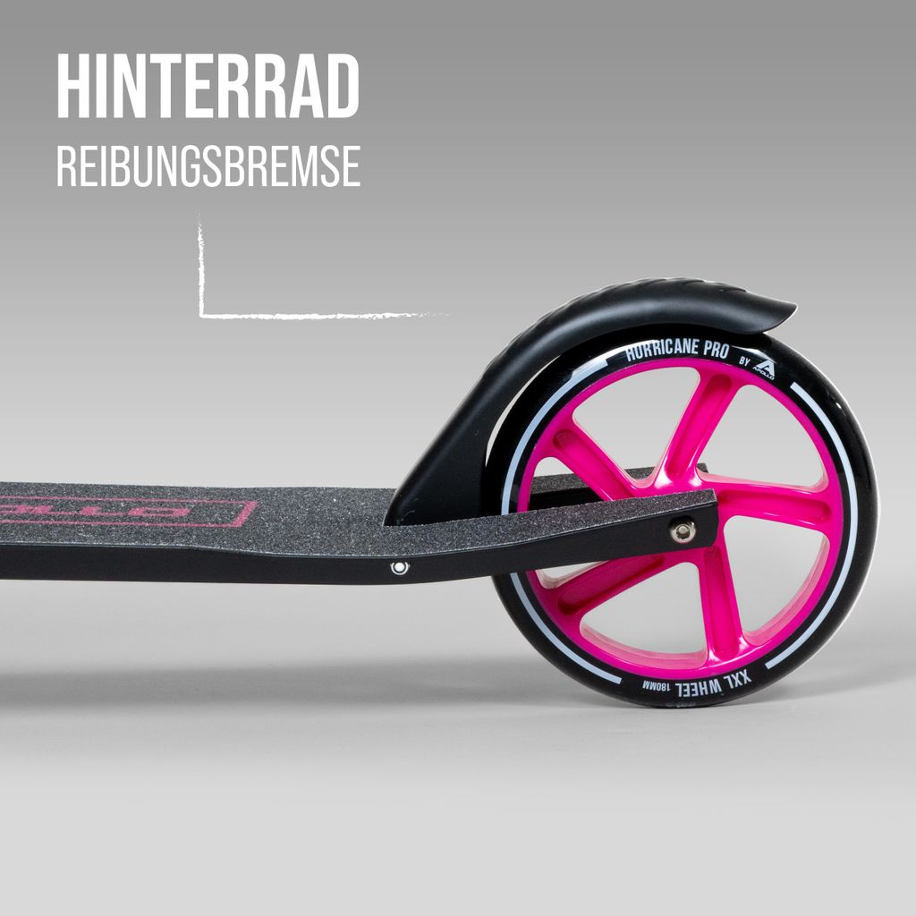 City Scooter - Hurricane - Schwarz/Pink - 230 | Kaufland.de