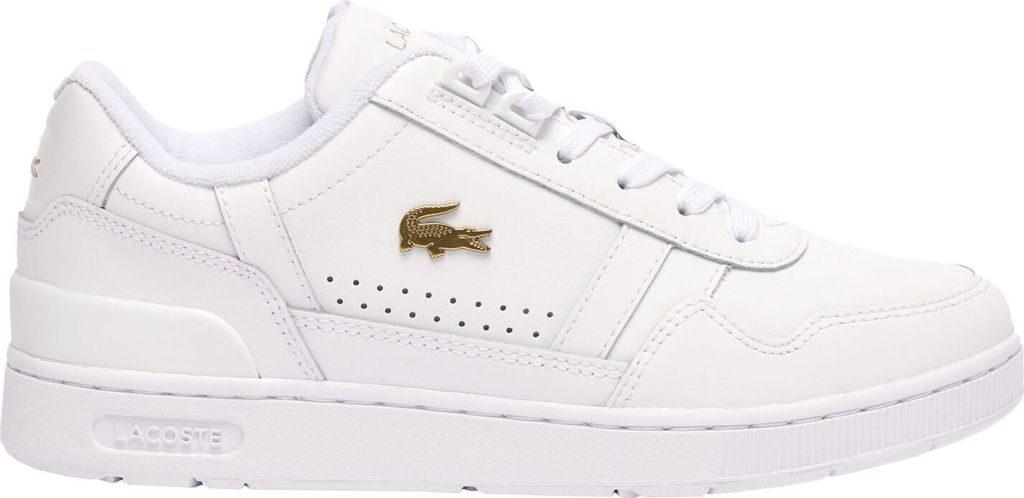Lacoste T-Clip Sneaker, Damen, Gold, Leder, Ortholite® Foam