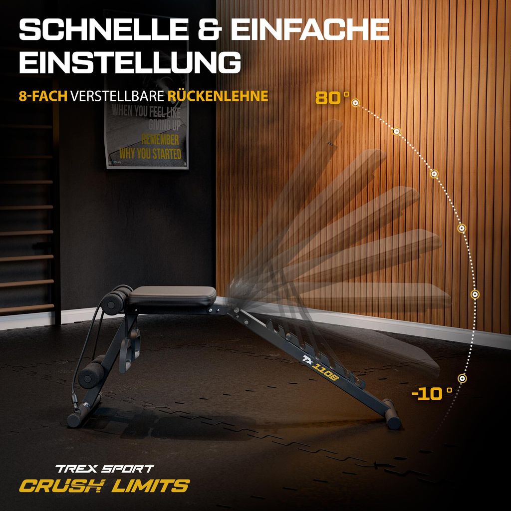 TREX SPORT TX-110B Hantelbank klappbar | | Kaufland.de