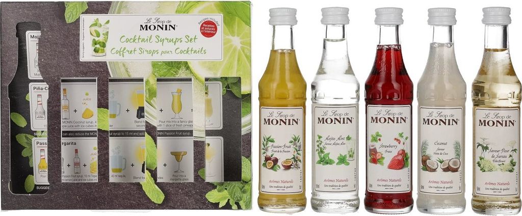 Le Sirop de Monin COCKTAIL SYRUPS SET 5x0,05l | Kaufland.de