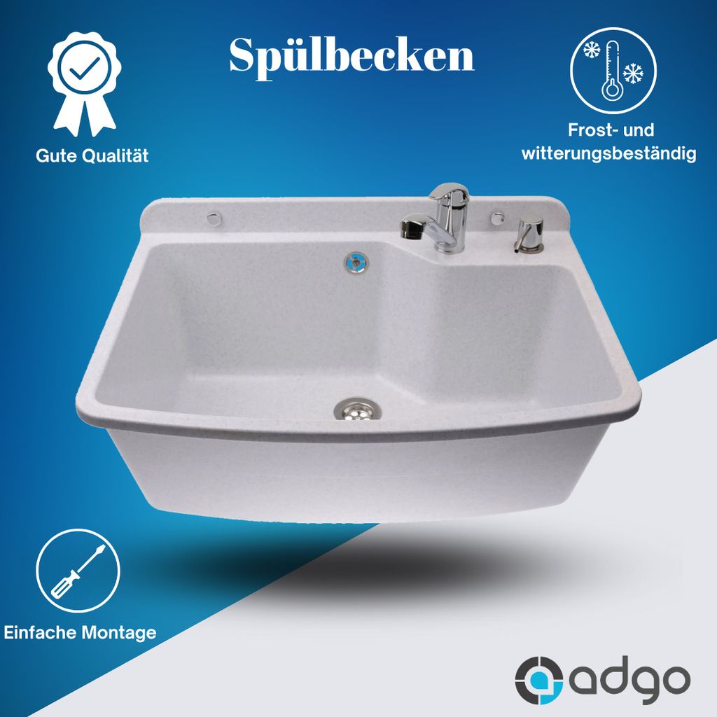 ADGO® Großes Weißes Waschbecken Mit | Kaufland.de