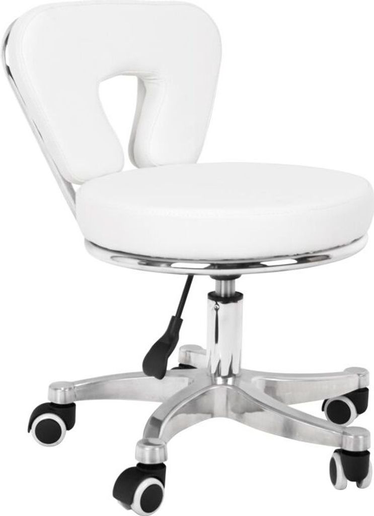 Kozmetická stolička na pedikúru 9266 White