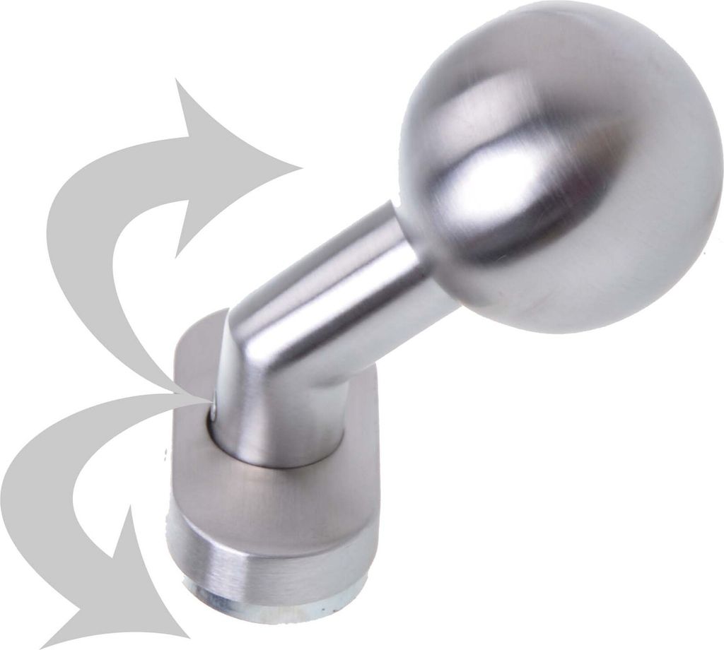 Aqbau® Dveřní klika s koulí na oválné růžici | Kaufland.cz
