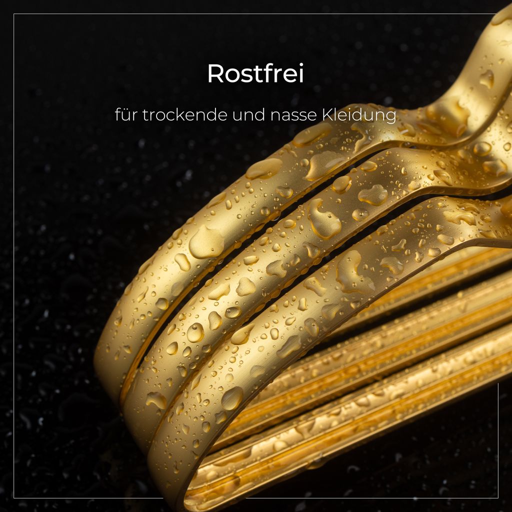 20x Parusia Kleiderbügel gold, 42cm breit, | Kaufland.de