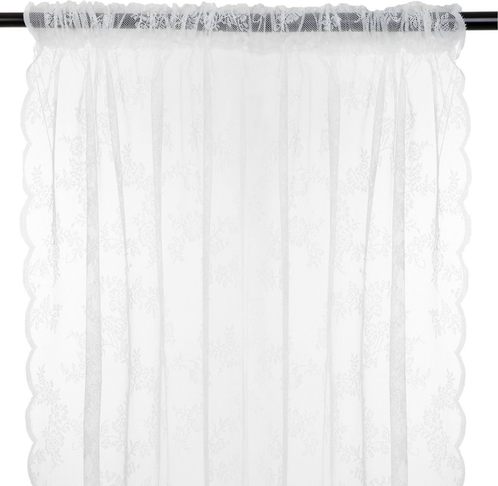 Gardine SORIR mit kleinem Blumenmuster 140x250 cm HOMLA