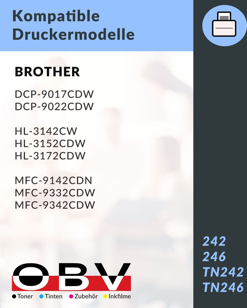 OBV TN242 / TN246 4x kompatibler Toner für | Kaufland.de