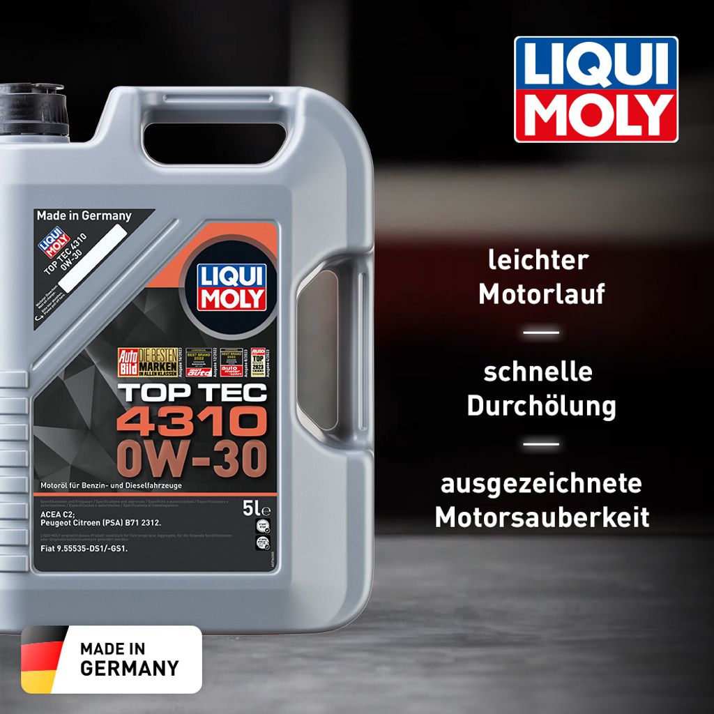 Liqui Moly Motoröl Top Tec 4310 0W-30 5 L | Kaufland.de