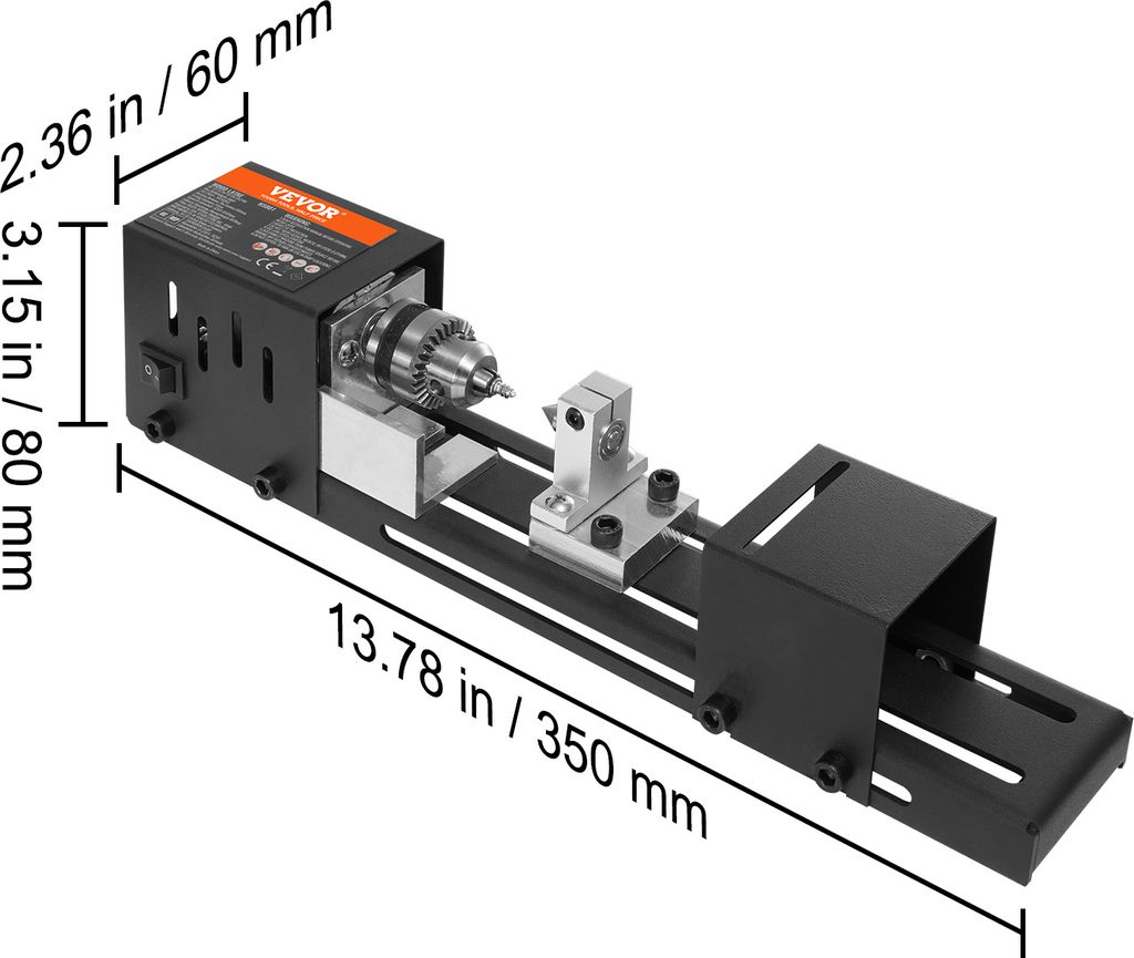 VEVOR Mini soustruh 96W Soustruh Max. Průměr | Kaufland.cz