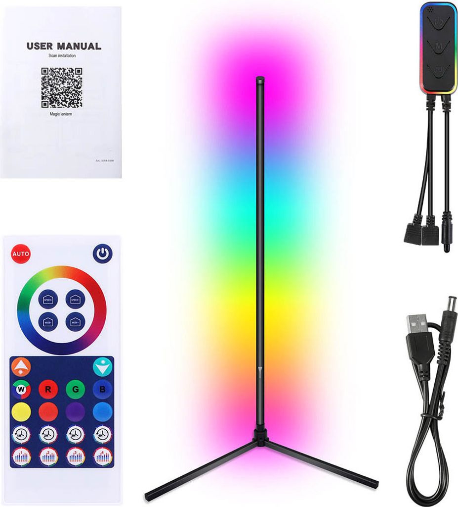 LED Stehlampe Wohnzimmer 120cm Ecklampe RGB | Kaufland.de