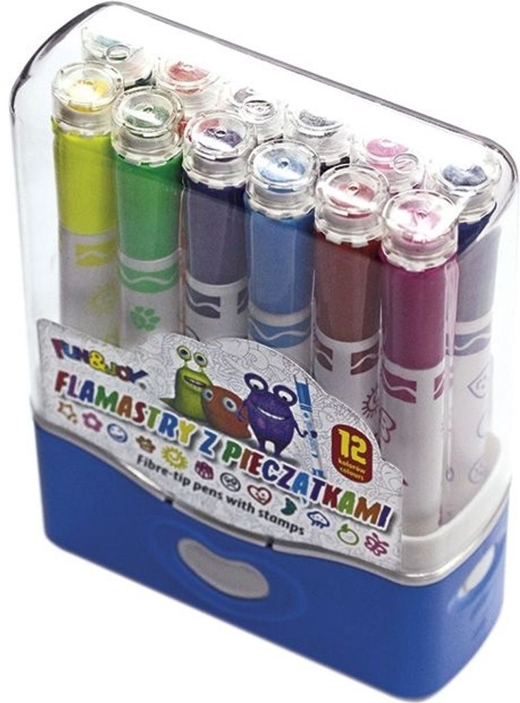 Razítkovací fixy 12 barev/vzorů Fixy | Kaufland.cz