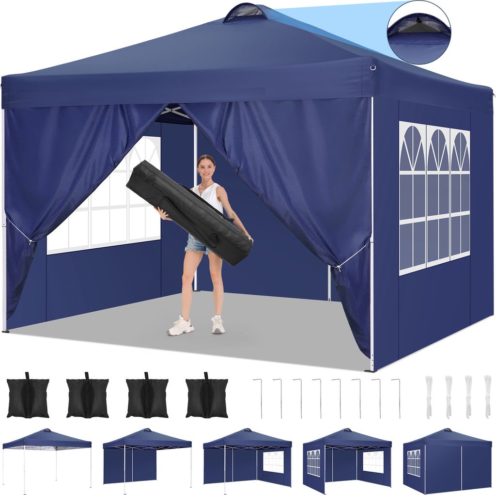 Faltpavillon 3x3m Pop Up Pavillon Faltbar mit | Kaufland.de