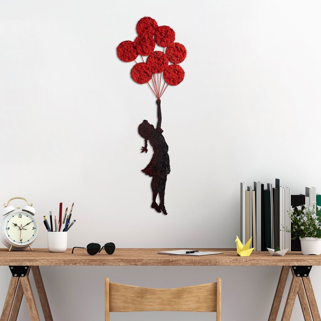 Wallity, Banksy - 11-1, Wanddeko, Rot, | Kaufland.de