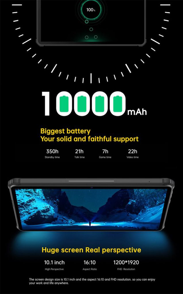 Lipa Oukitel RT1 Robust Tablet 4/64 GB - | Kaufland.cz