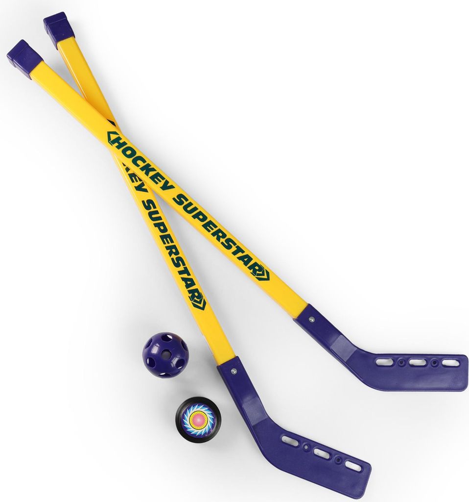 Bâtons de hockey RAPPA avec balle et palet 80 cm