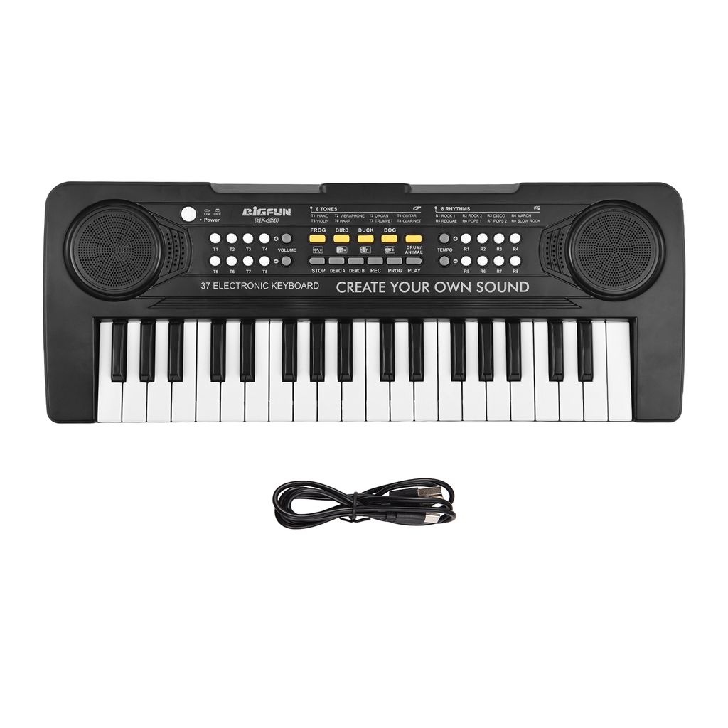 BIGFUN 37klávesový elektronický keyboard s 8 tóny, 8 rytmy,