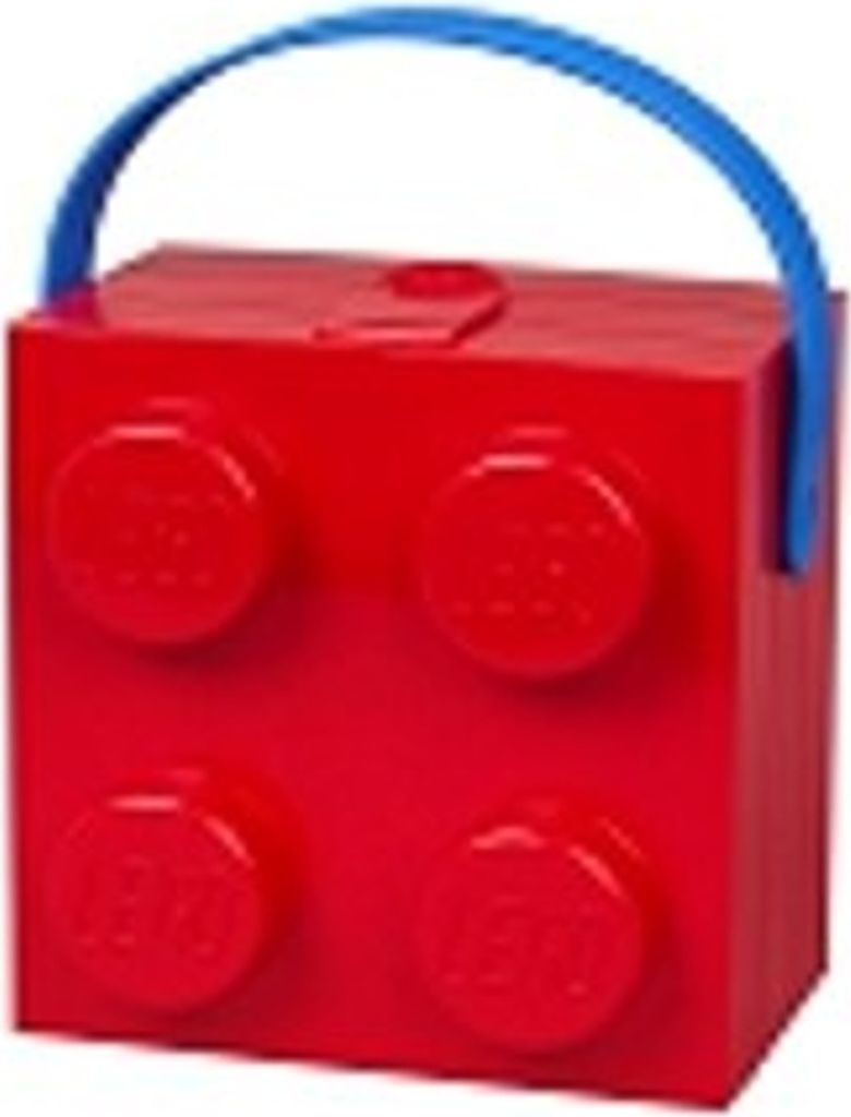 LEGO® box s rukoväťou - červená Obedáre