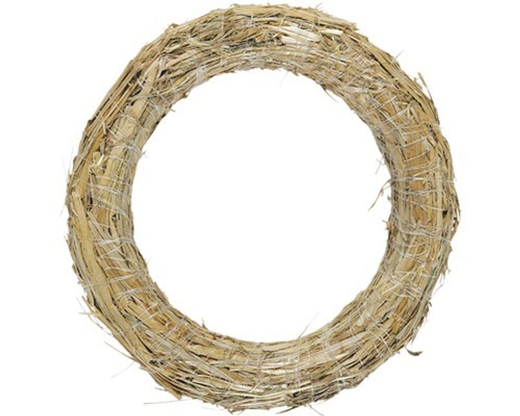 Couronne de paille Ø 30 cm x 5 cm Couronnes de l’Avent