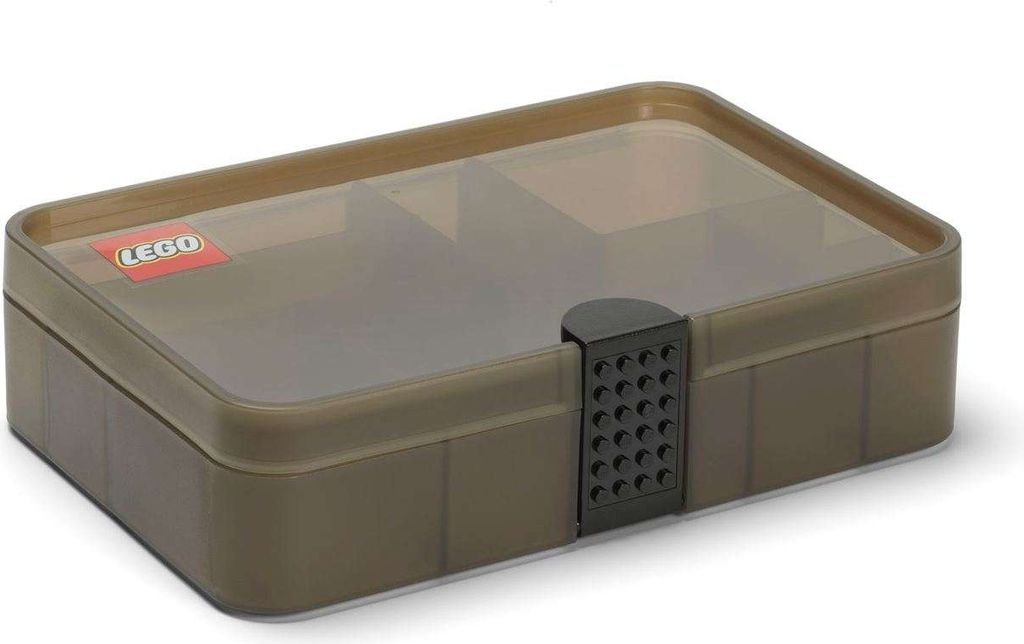 LEGO® Aufbewahrungsbox mit Fächern - braun