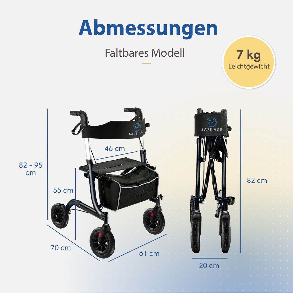 Safe Age® Rollator: Leicht und faltbar – mit | Kaufland.de