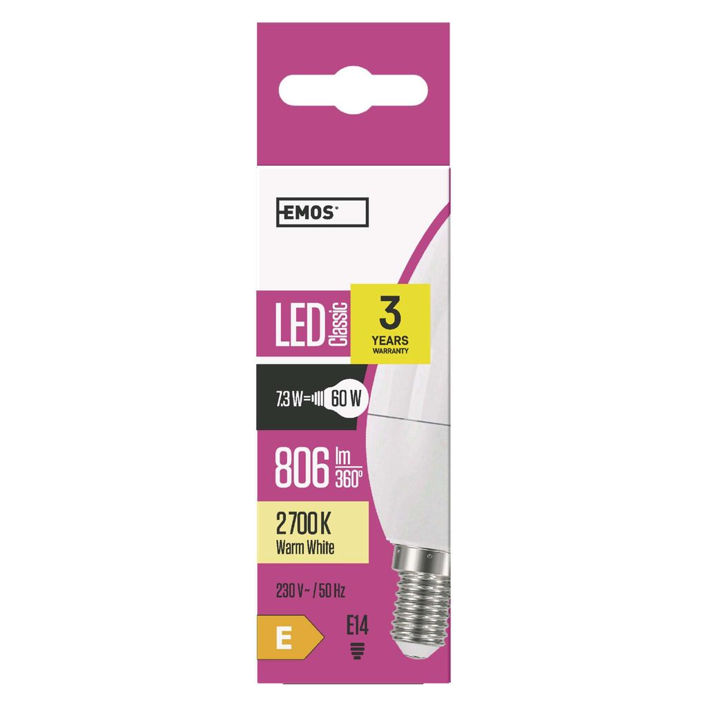 EMOS LED Lampe Classic Candle 7,3W, Ersatz | Kaufland.de