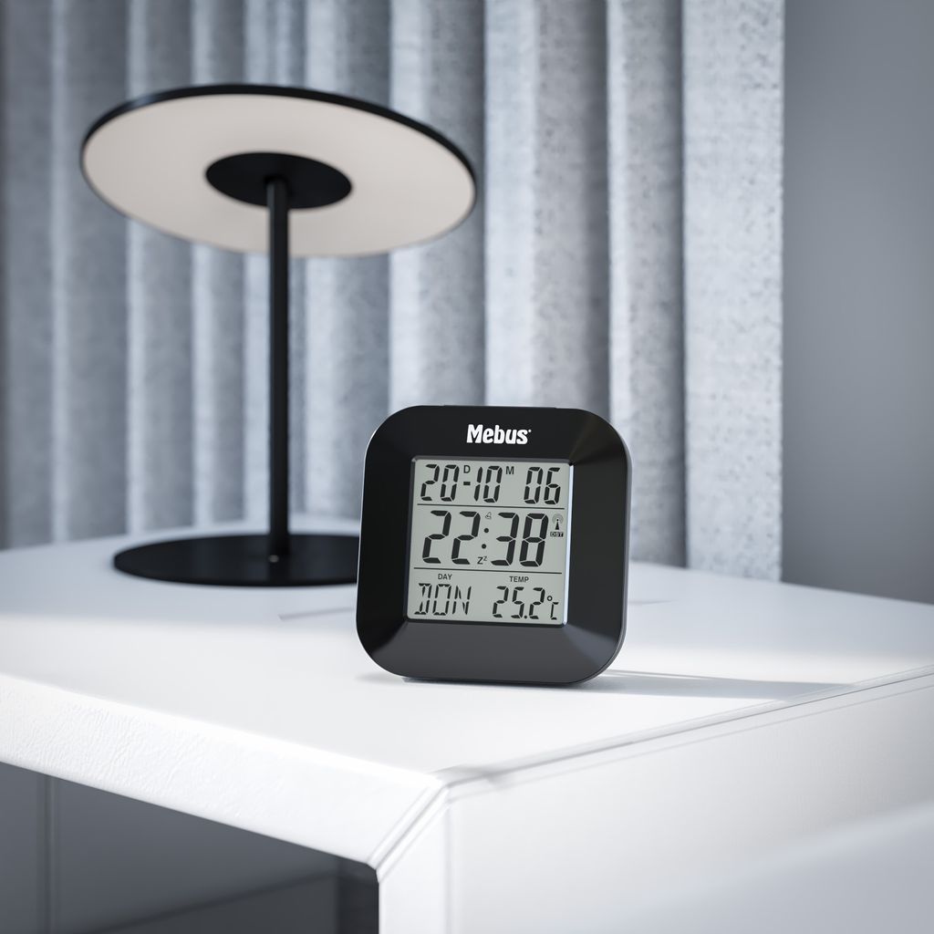 Digitálny rádiovo riadený budík Mebus s | Kaufland.sk