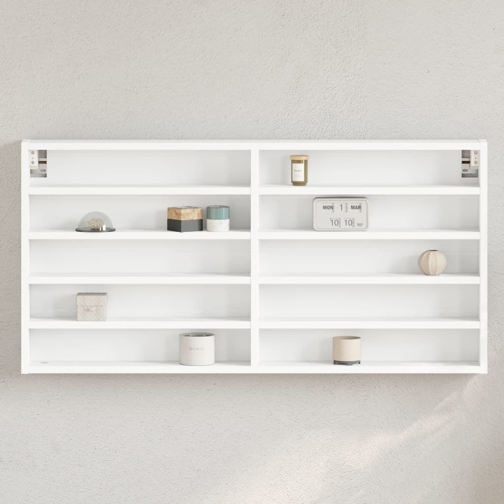 vidaXL Vitrína bílá 100x8,5x50 cm Materiál na | Kaufland.cz