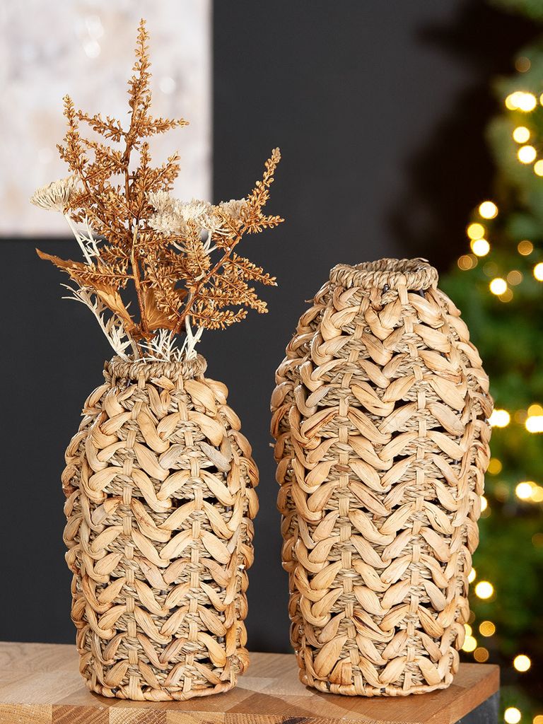 GILDE Váza, mořská tráva, přírodní barva, , v. 24,5 cm, hl.