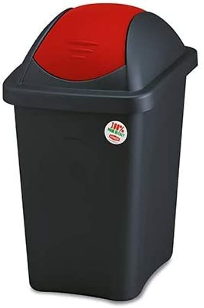 Stefanplast Basculina Multipat 30lt Nero/Rosso Mülltonnen
