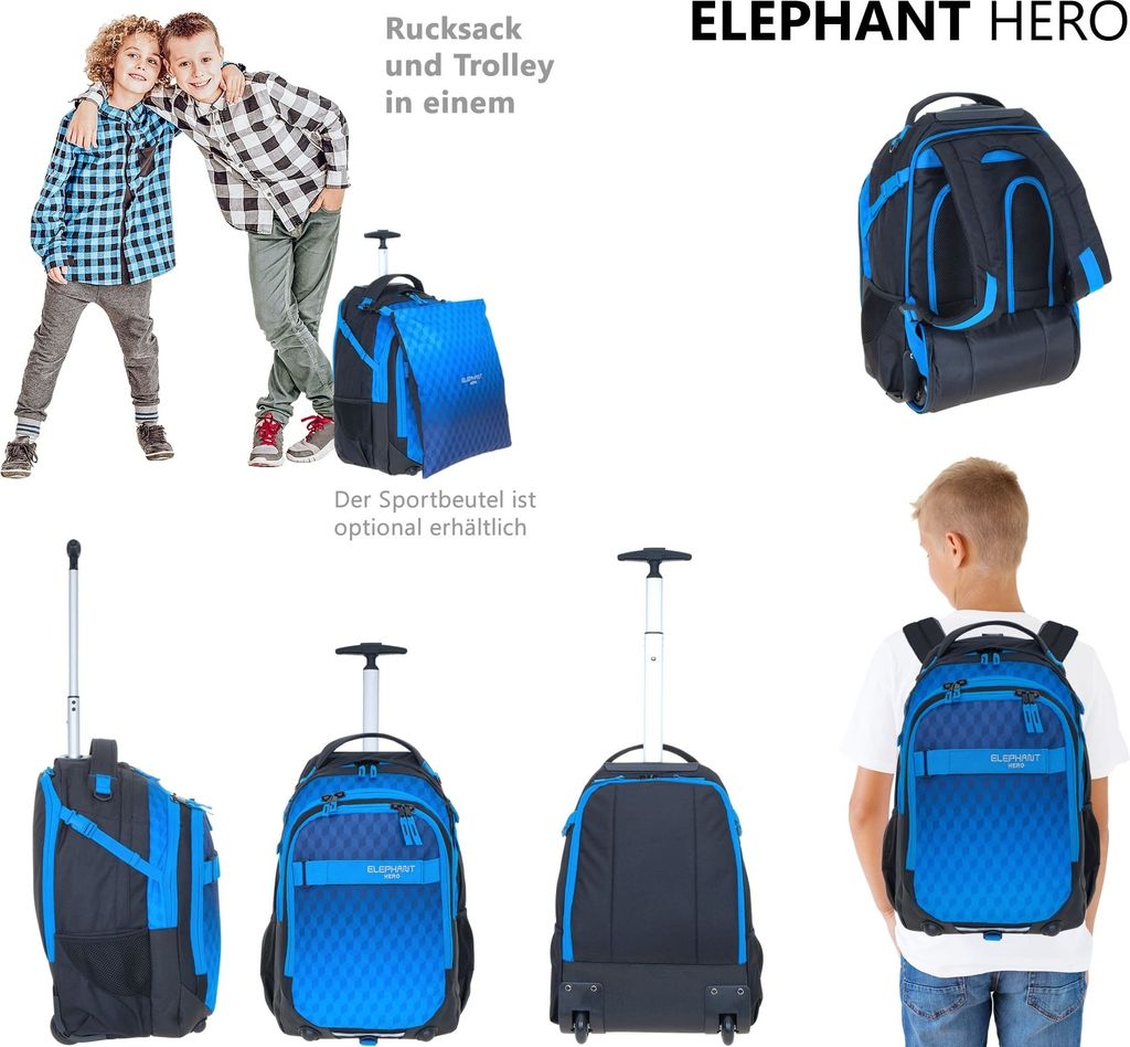 Schultrolley Elephant Hero Signature Trolley | Kaufland.de