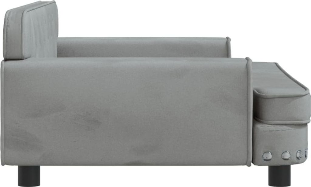 vidaXL Hundebett Hellgrau 90x53x30 cm Samt - | Kaufland.de