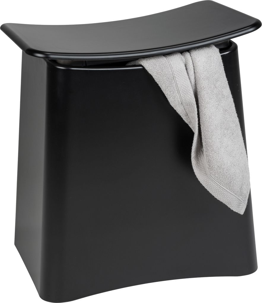 WENKO 2in1 Badhocker Mod. Wing Schwarz Matt, | Kaufland.de