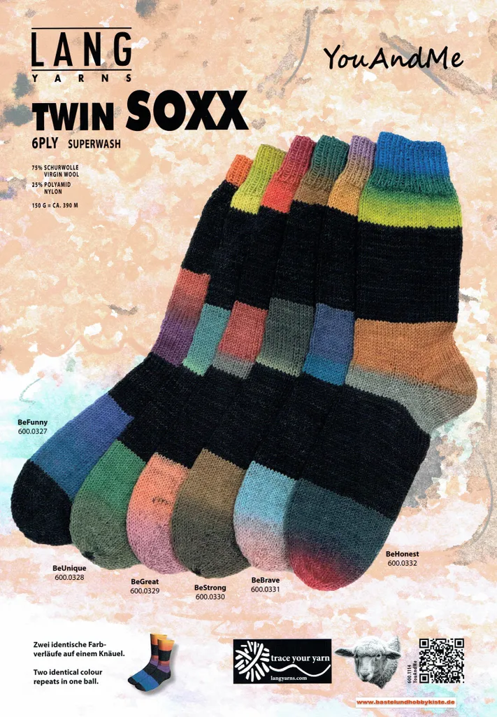 Lang Yarns Twin Soxx - 6fach Farbe: 327 Wolle | Kaufland.de