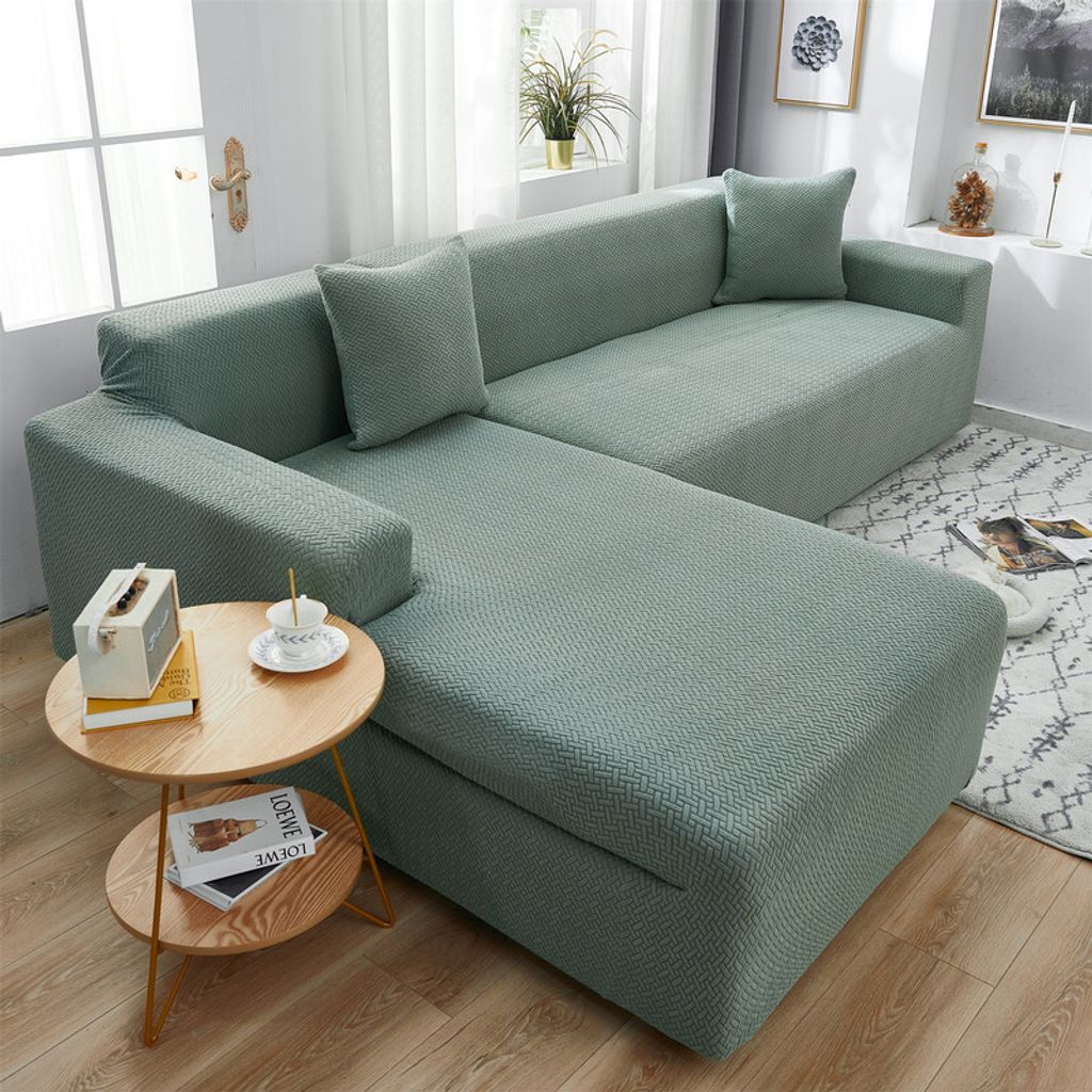 (tmavě zelený) Potah na pohovku ve tvaru L, | Kaufland.cz