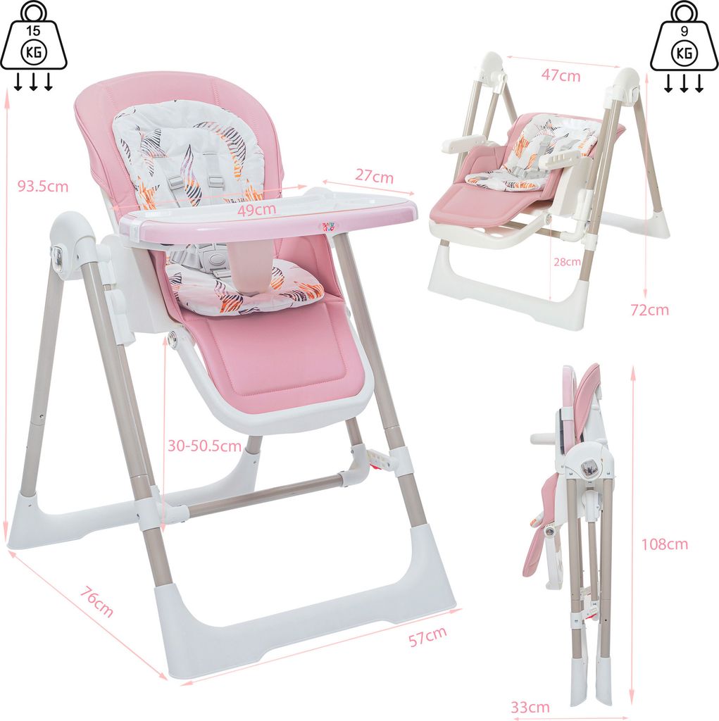 Baby Vivo 3in1 Kinderhochstuhl / Babywippe | Kaufland.de