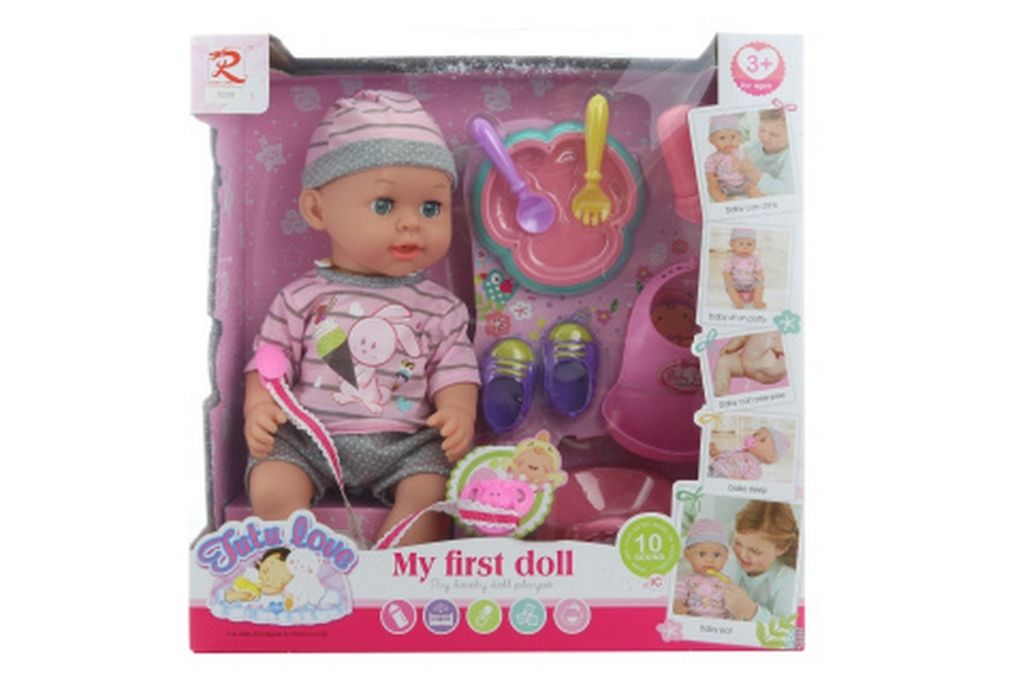 Miminko čůrací 32 cm se zvuky a doplňky Panenky miminka