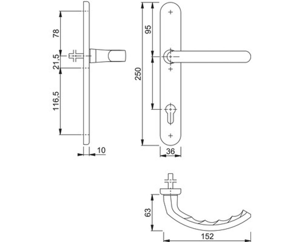 Schmalrahmen-Halbgarnitur Hoppe 1931683 | Kaufland.de