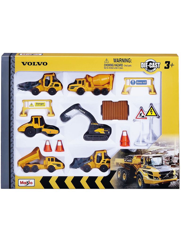 Maisto 12376 - Volvo Baufahrzeuge 6er-Set | Kaufland.de