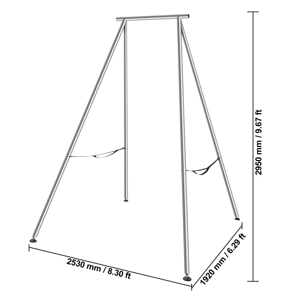 VEVOR Aerial Yoga Frame 253 x 192 x 295 cm, | Kaufland.sk