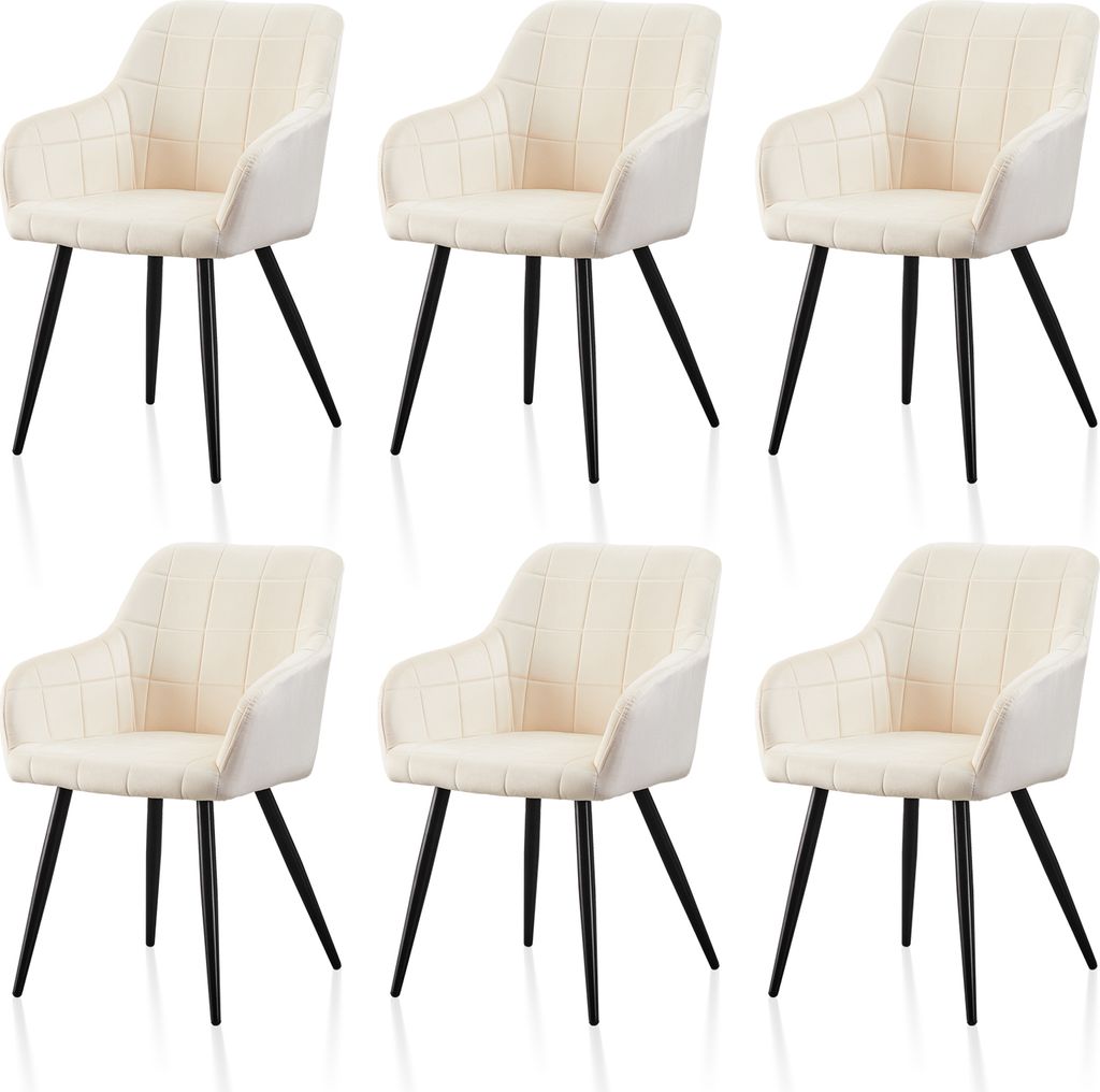 Wunderschöne Esszimmerstühle 6er Set Beige Bilder