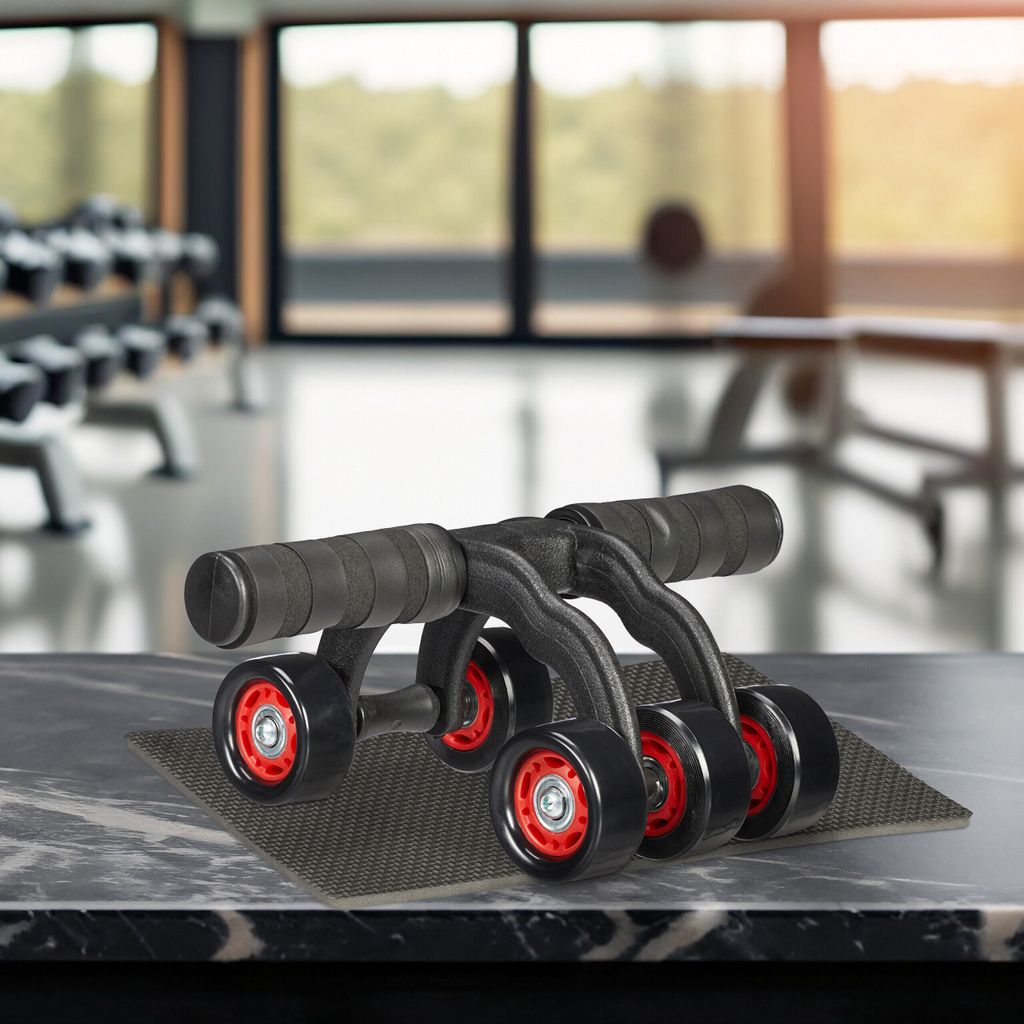 relaxdays Ab roller 5 kol s podložkou pod | Kaufland.cz