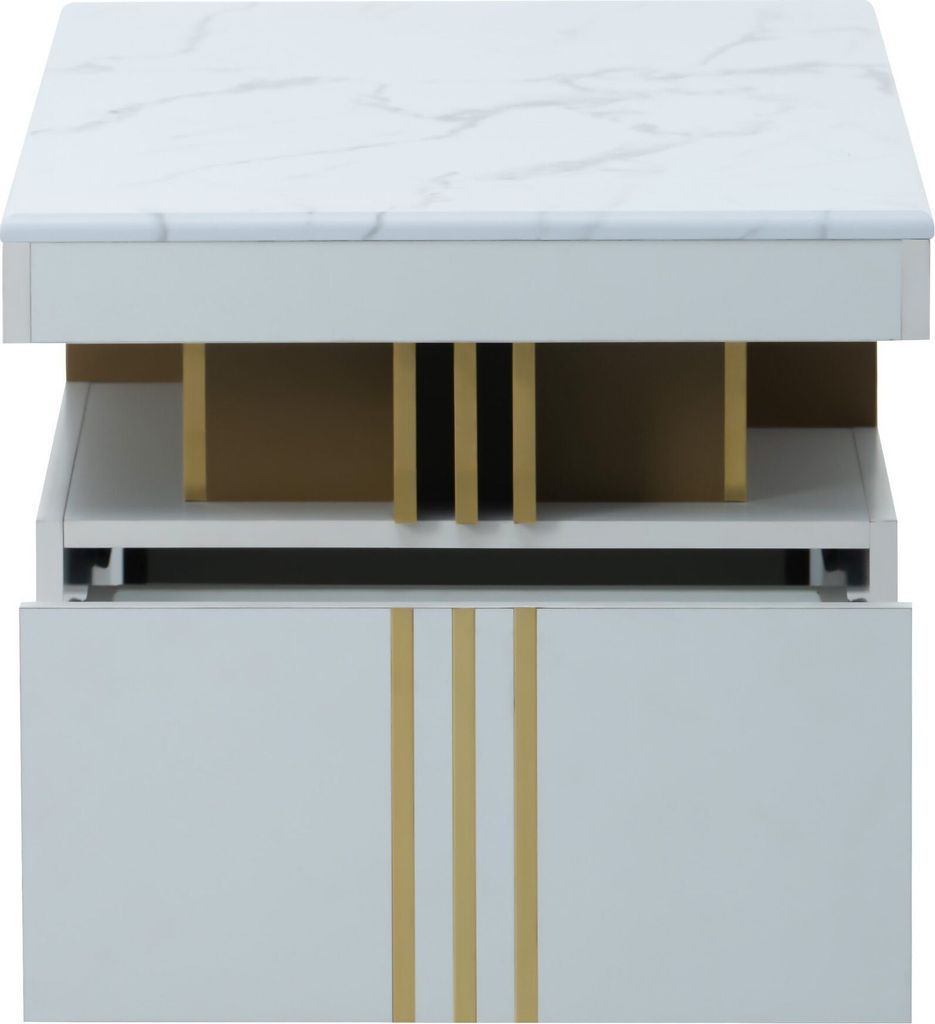 Weiß Moderner rechteckiger Couchtisch mit | Kaufland.de