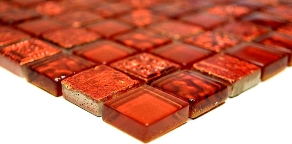 Handmuster Mosaikfliese Transluzent rot | Kaufland.de