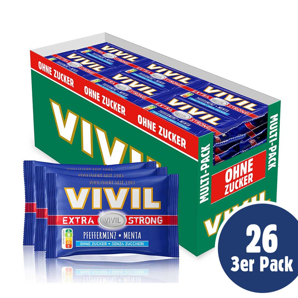 VIVIL Extra Strong Pfefferminz Pastillen ohne | Kaufland.de